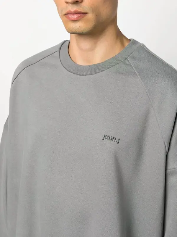 JUUN.J Logo-embroidered Cotton Sweatshirt
