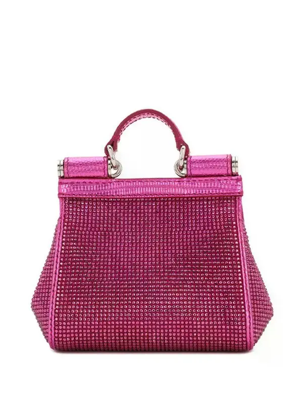 Dolce & Gabbana Mini Sicily Rhinestone-embellished Tote Bag