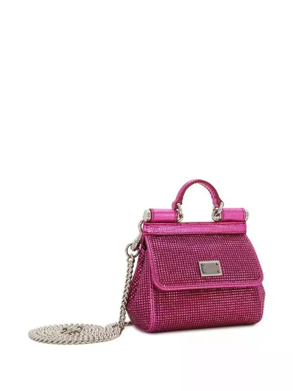 Dolce & Gabbana Mini Sicily Rhinestone-embellished Tote Bag