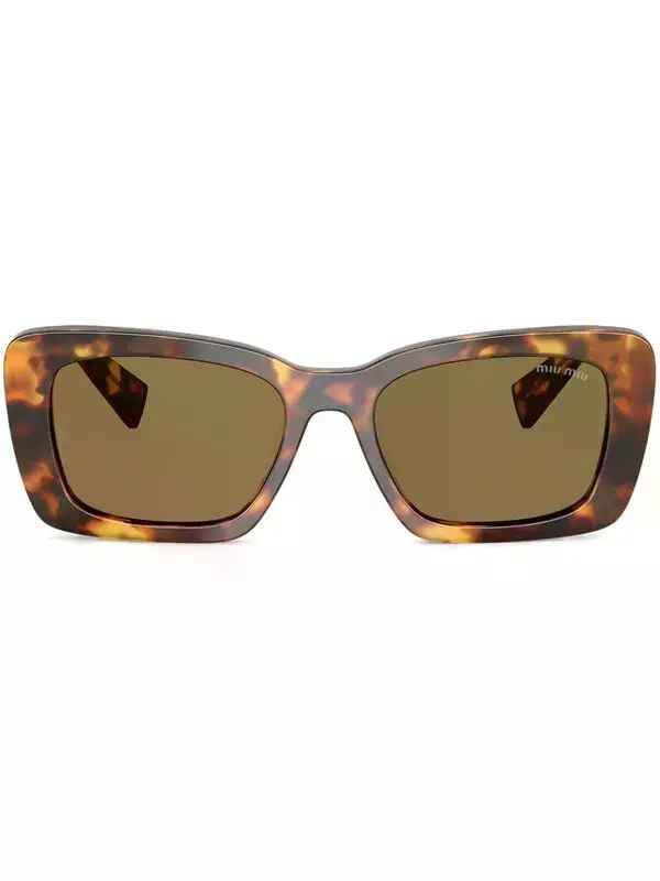 Miu Miu Oversized Tortoiseshell Sunglasses