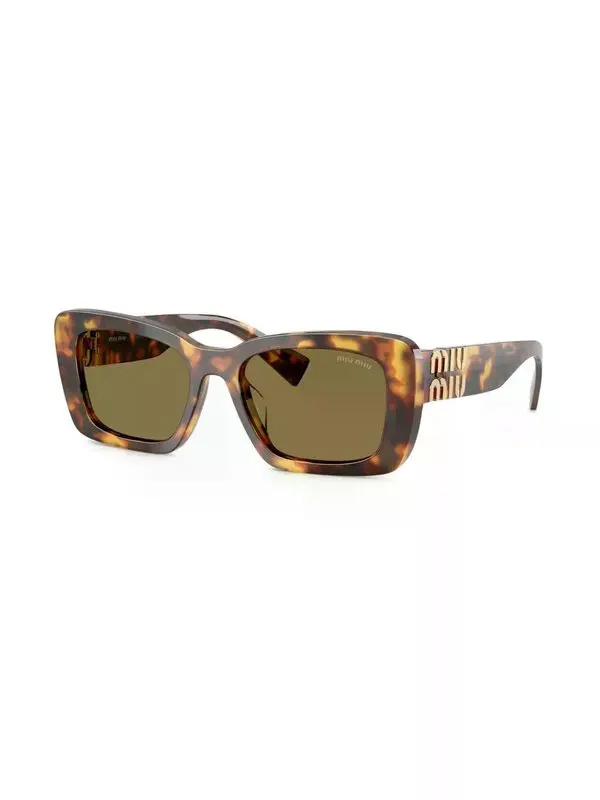 Miu Miu Oversized Tortoiseshell Sunglasses