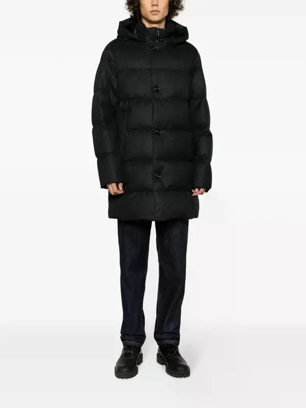 Woolrich Detachable-hood Quilted Padded Coat