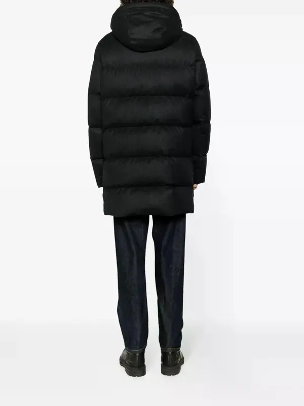Woolrich Detachable-hood Quilted Padded Coat