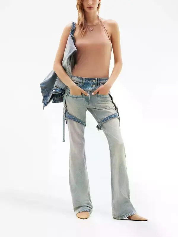 COURREGES Racer Denim Trousers