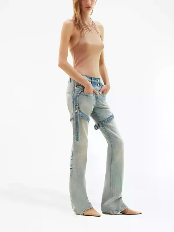 COURREGES Racer Denim Trousers