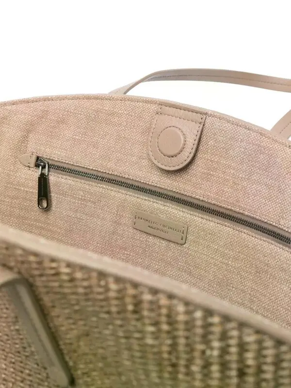 Brunello Cucinelli Woven Tote Bag