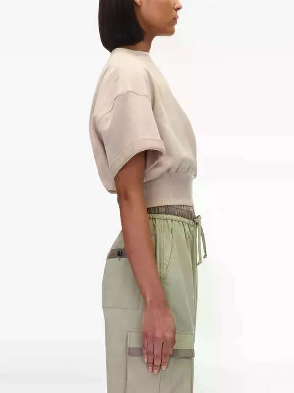 3.1 Phillip Lim V-neck Cotton T-shirt - Neutrals