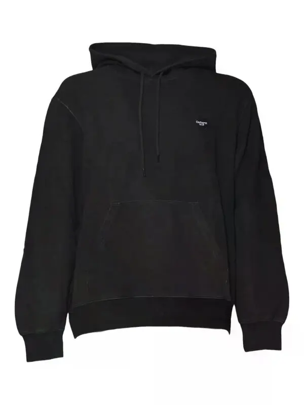 Carhartt Work In Progress Logo-embroidered Hoodie - Black