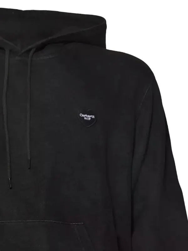 Carhartt Work In Progress Logo-embroidered Hoodie - Black