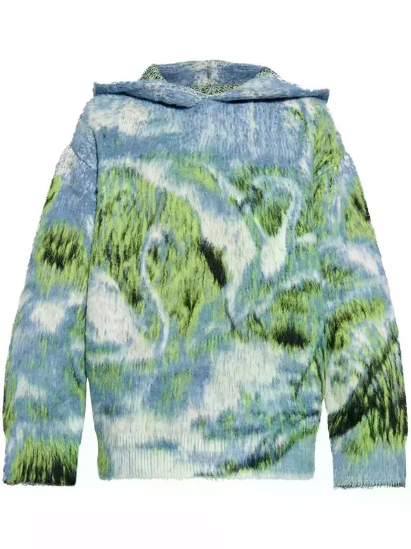 Attico Brushed-jacquard Sweater