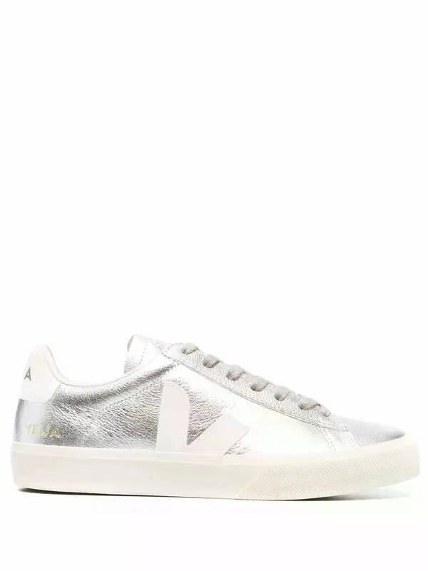 VEJA Campo Metallic Leather Sneakers