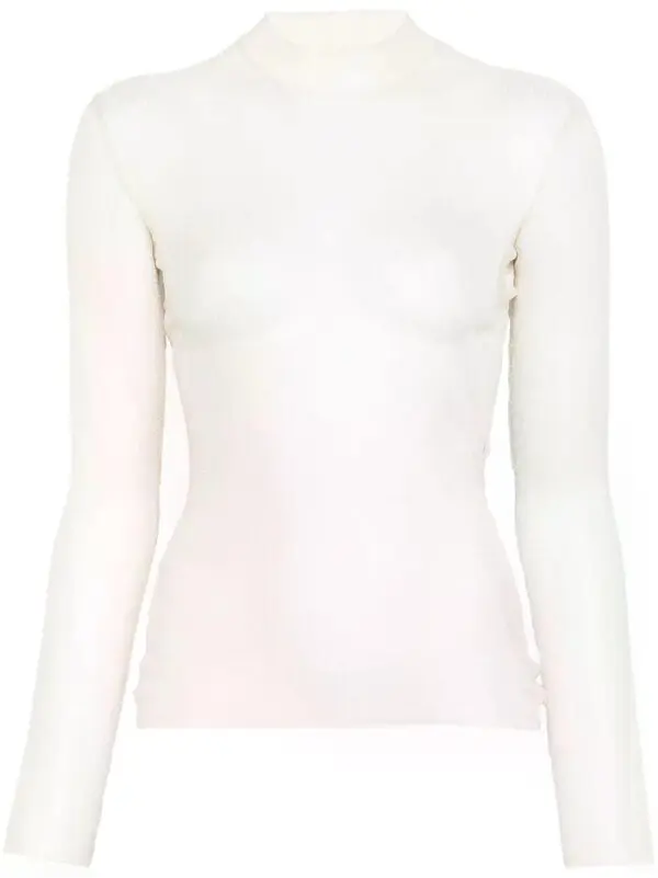 MUGLER Sheer Sweater