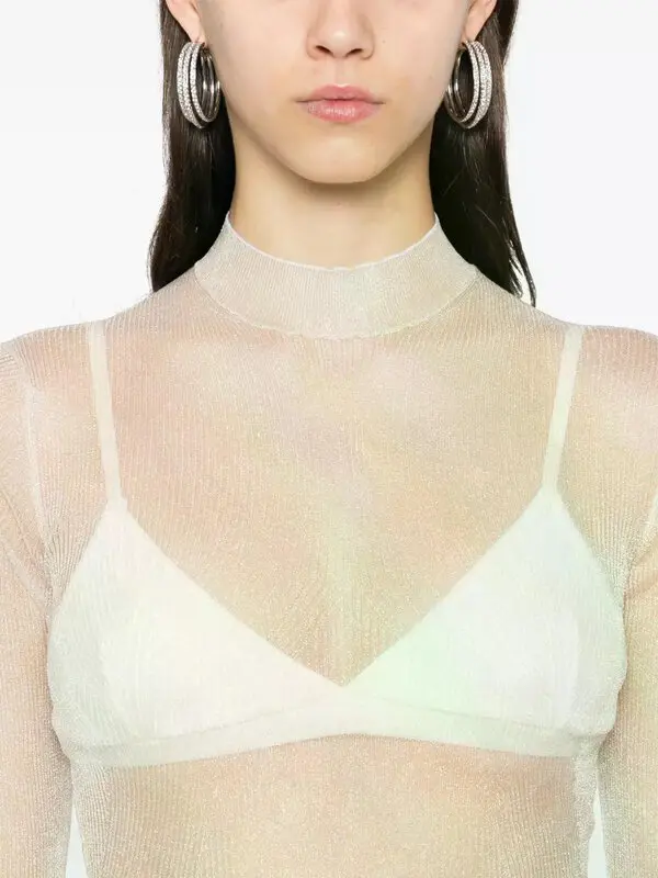 MUGLER Sheer Sweater