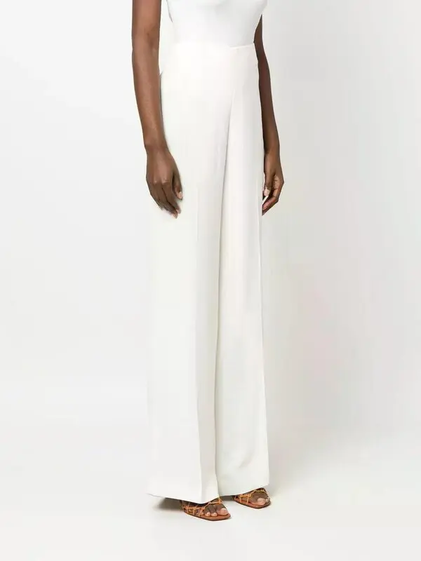 Stella McCartney High-waisted Flared Trousers - White