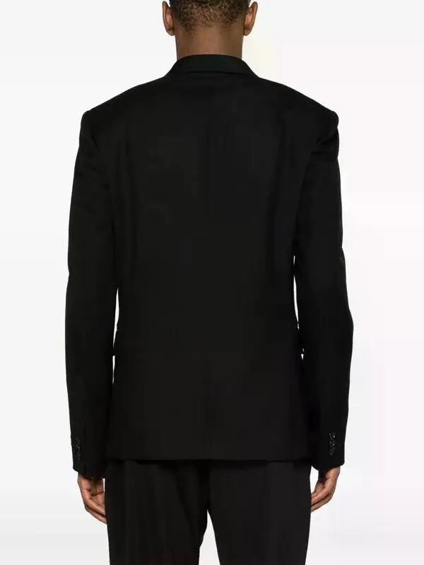 Versace Double-breasted Virgin Wool Blazer