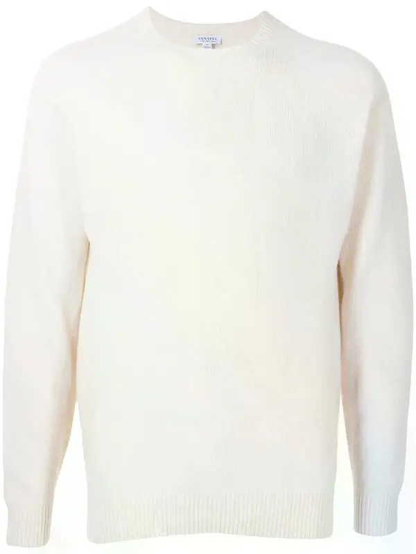 Sunspel Crew-neck Wool Jumper - White