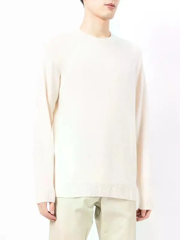 Sunspel Crew-neck Wool Jumper - White