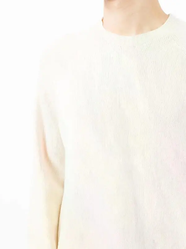 Sunspel Crew-neck Wool Jumper - White