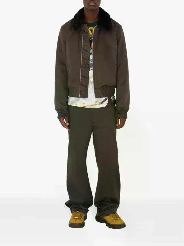 Burberry Wide-leg Cotton Trousers