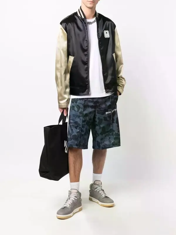Palm Angels Pxp Colour-block Bomber Jacket