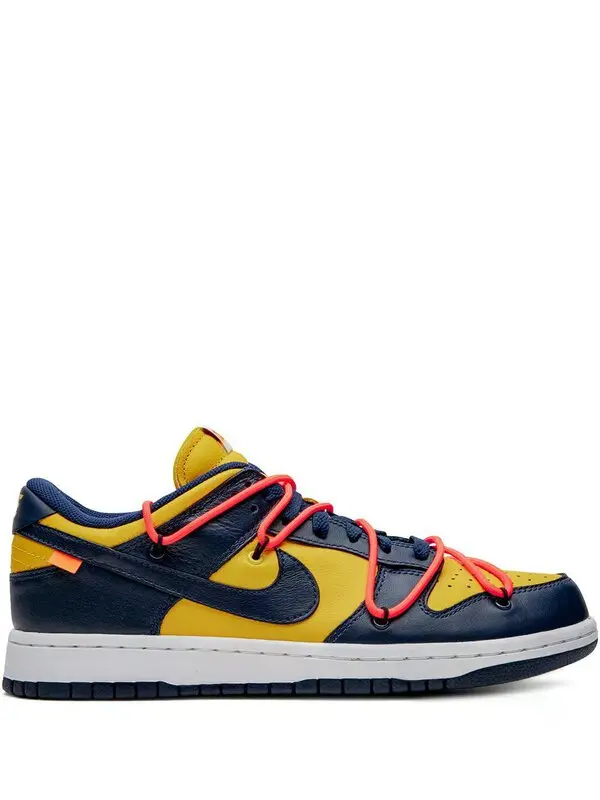 Nike X Off White Dunk Low University Gold Sneakers