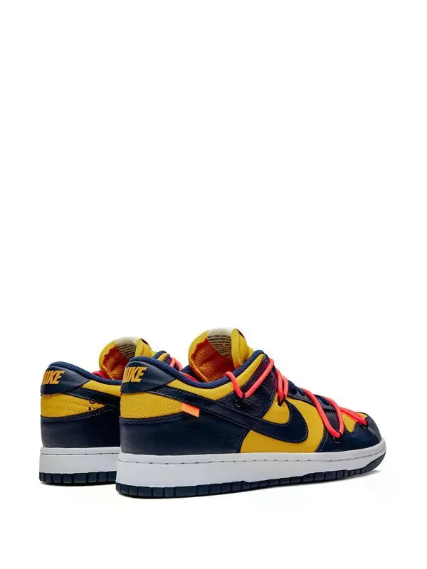 Nike X Off White Dunk Low University Gold Sneakers