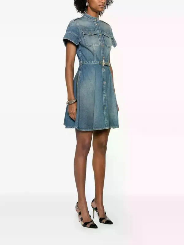 Alexander McQueen Denim Mini Dress