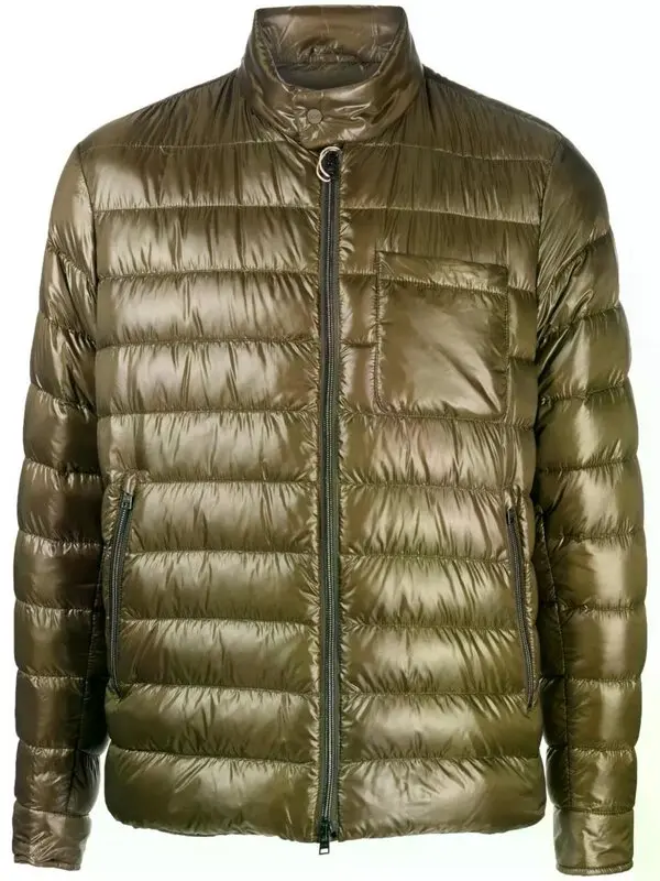 Herno Quilted Zip-up Padded Jacket - Green