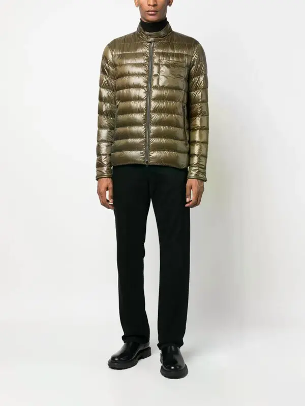 Herno Quilted Zip-up Padded Jacket - Green