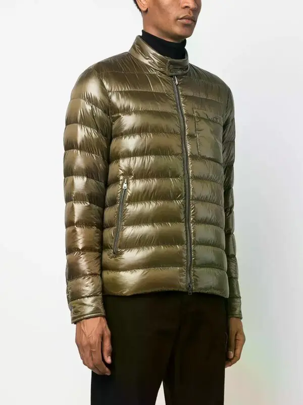 Herno Quilted Zip-up Padded Jacket - Green