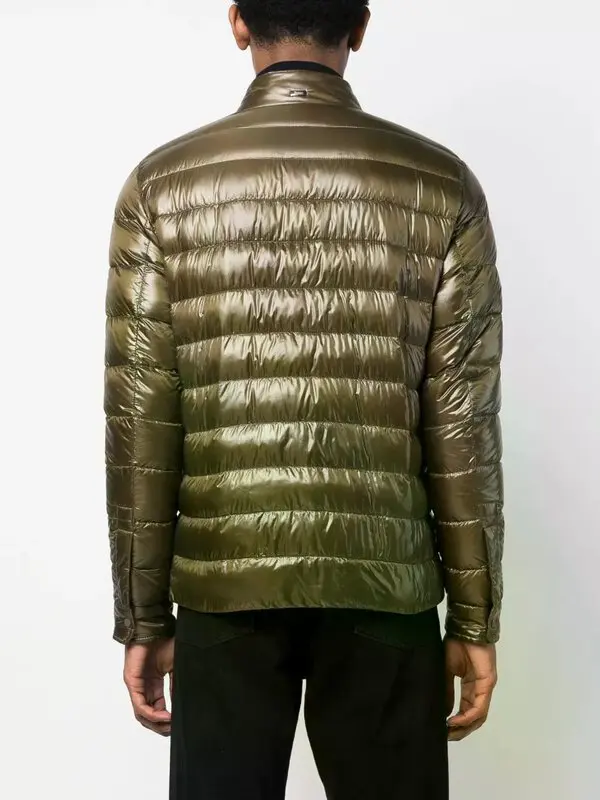 Herno Quilted Zip-up Padded Jacket - Green