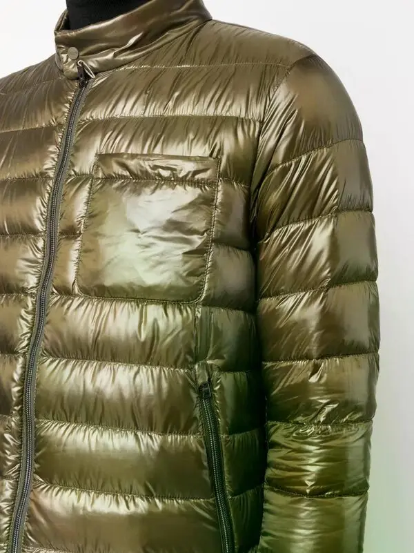 Herno Quilted Zip-up Padded Jacket - Green
