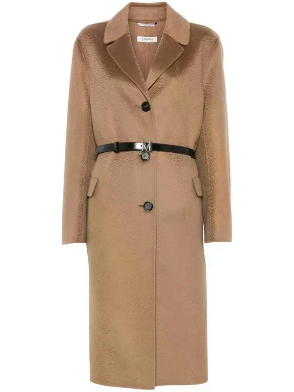 Max Mara Virgin Wool-cashmere Blend Coat - Brown