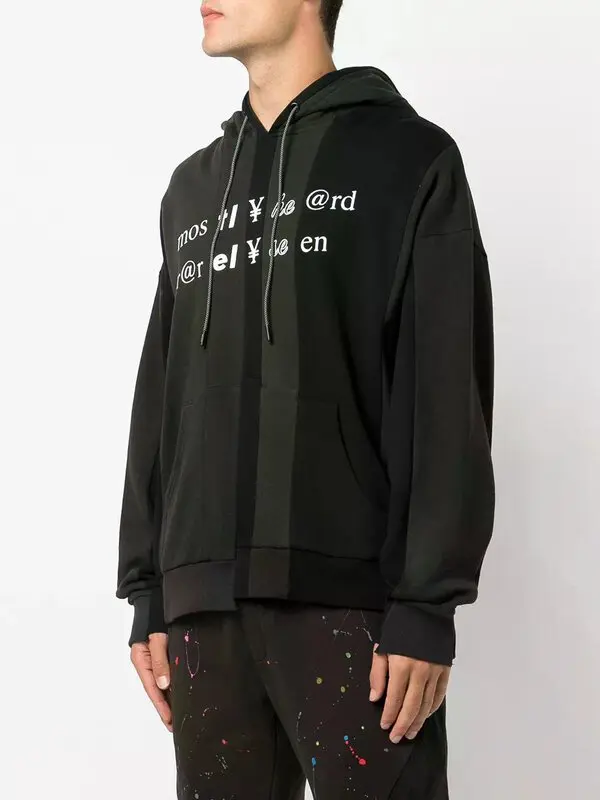 MOSTLY HEARD RARELY SEEN Symbol-text Pullover Hoodie