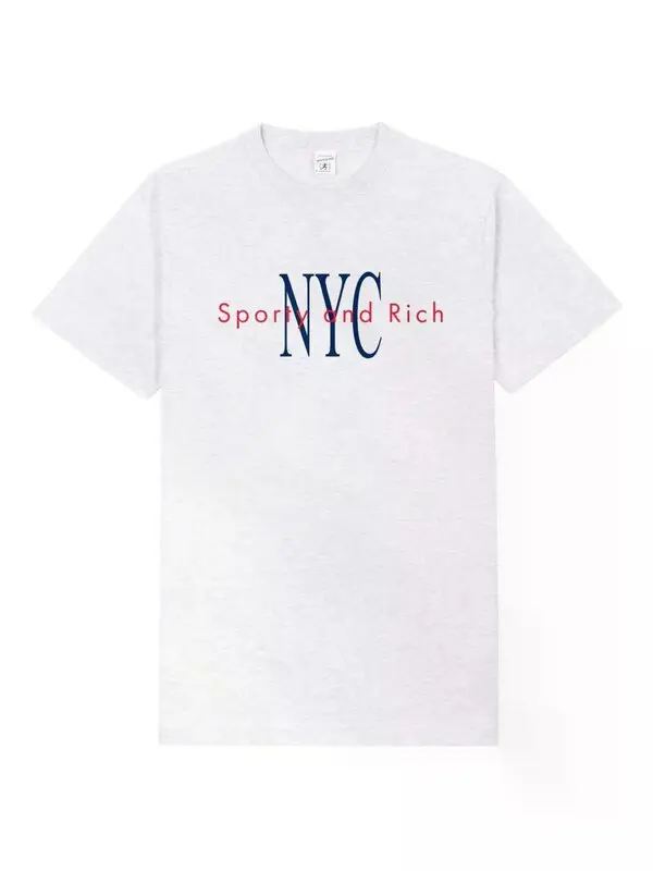 SPORTY & RICH Ny Minute T-shirt - Grey