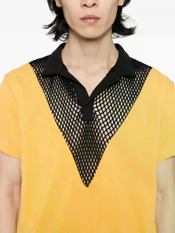 OLLY SHINDER Hybrid Lace Polo - Yellow