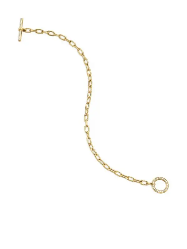 David Yurman 18kt Yellow Dy Madison® Chain Diamond Bracelet