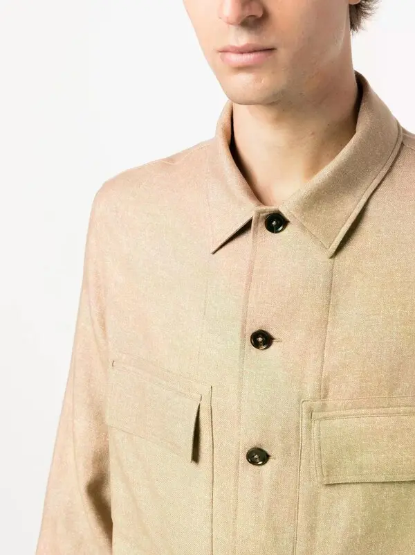 Zegna Long-sleeve Cashmere Jacket - Brown