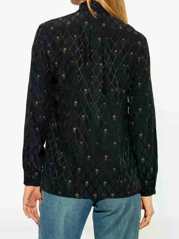 Etro Floral Diamond Grid Shirt