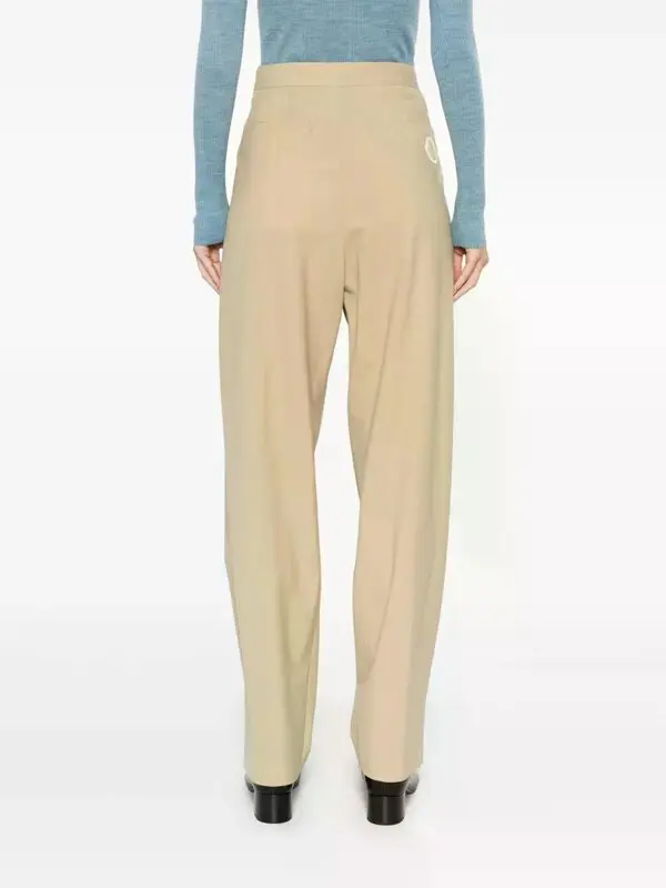 Moncler Logo-patch Trousers - Neutrals