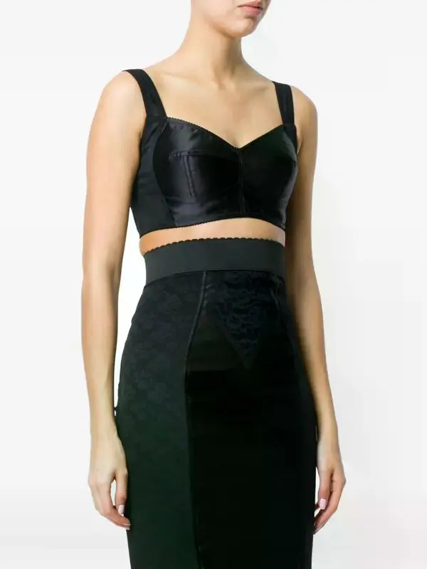 Dolce & Gabbana Cropped Bustier Top