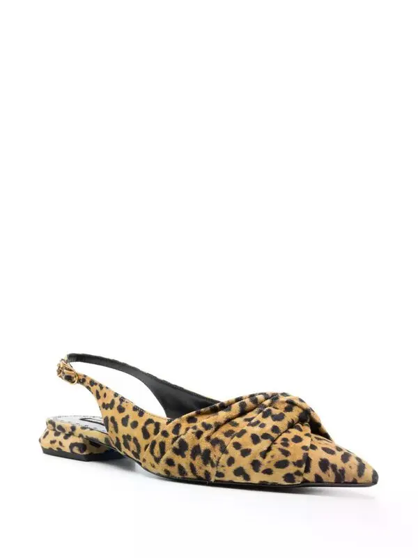 Roberto Cavalli Leopard-print Slingback Pumps