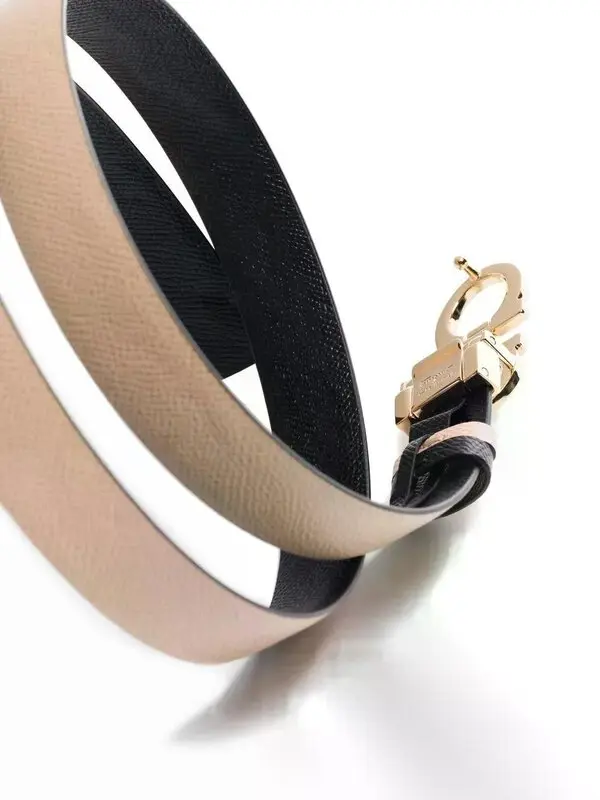FERRAGAMO Gancini Buckle Reversible Belt - Neutrals