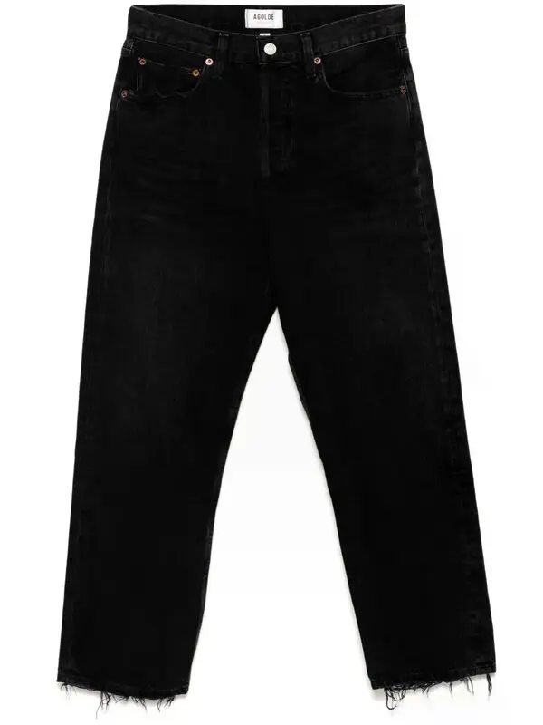 AGOLDE Distressed Cropped Jeans