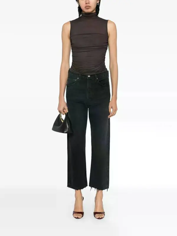 AGOLDE Distressed Cropped Jeans