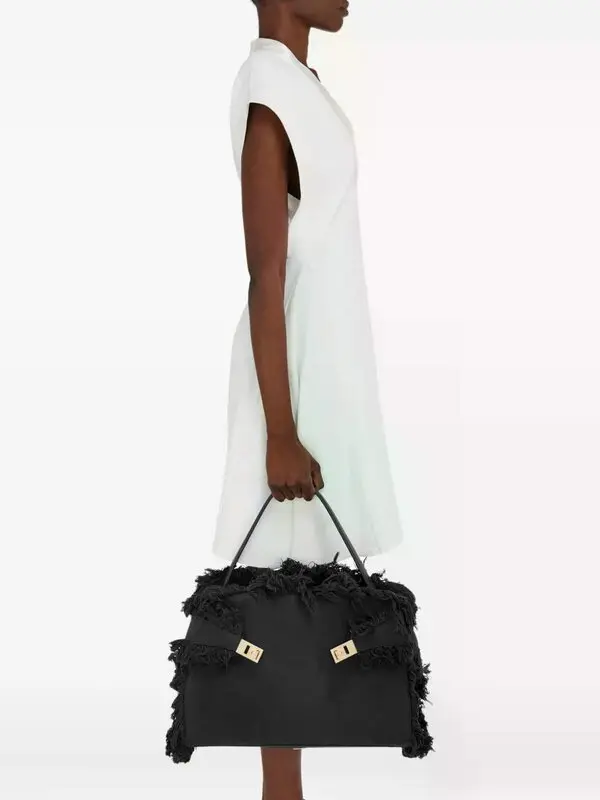 FERRAGAMO Hug Fringe-detail Shoulder Bag
