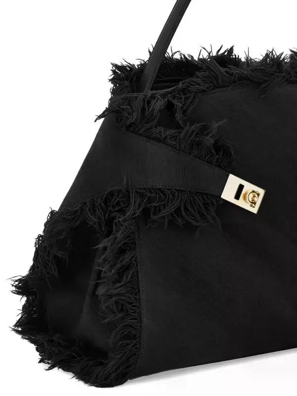 FERRAGAMO Hug Fringe-detail Shoulder Bag