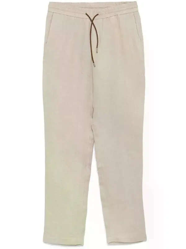 Sease Elasticated Drawstring Trousers - Neutrals