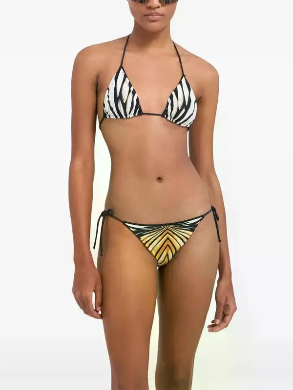 Roberto Cavalli Ray Of-print Bikini Top