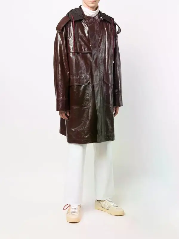 AMBUSH Zipped-up Leather Coat